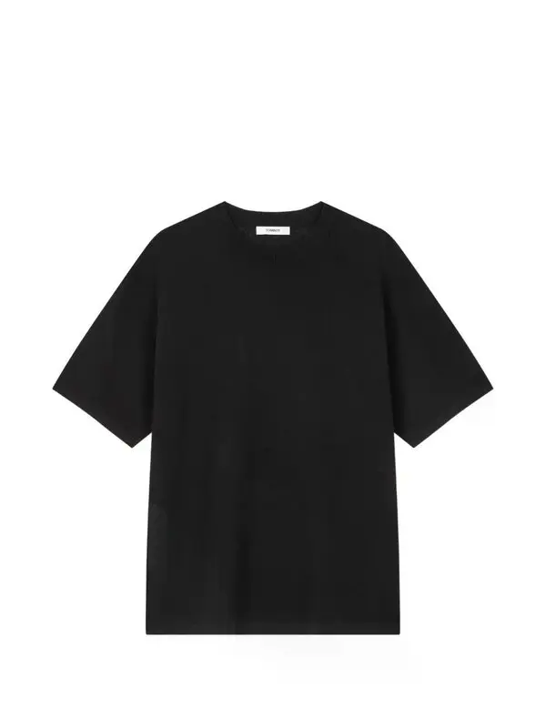 STUDIO TOMBOY Logo-print Short-sleeve T-shirt - Black