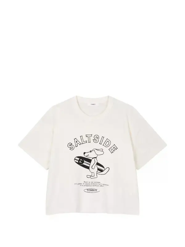 STUDIO TOMBOY Graphic-print T-shirt - Neutrals