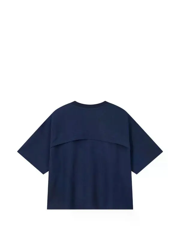STUDIO TOMBOY Graphic-print Back-flap T-shirt - Blue
