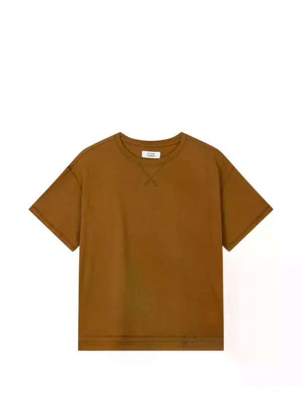 STUDIO TOMBOY Back-print Logo-detail T-shirt - Brown