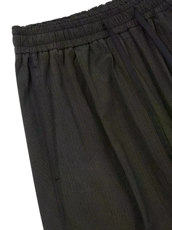 STUDIO TOMBOY Check-pattern Drawstring Trousers - Brown