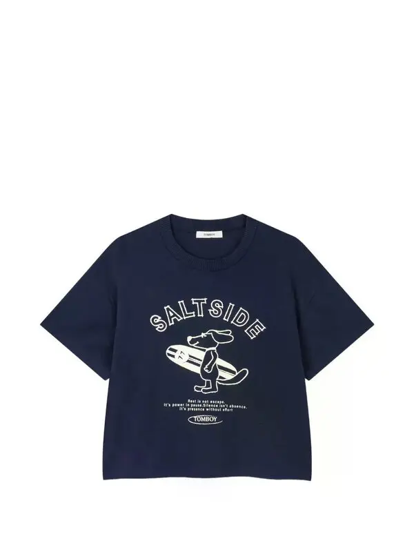 STUDIO TOMBOY Graphic-print T-shirt - Blue