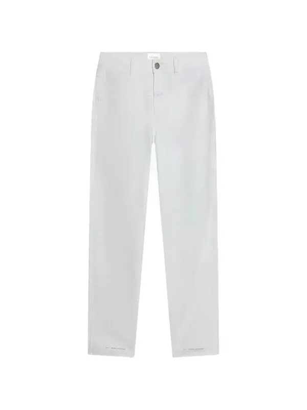 Closed Pedal Pusher Jeans - White