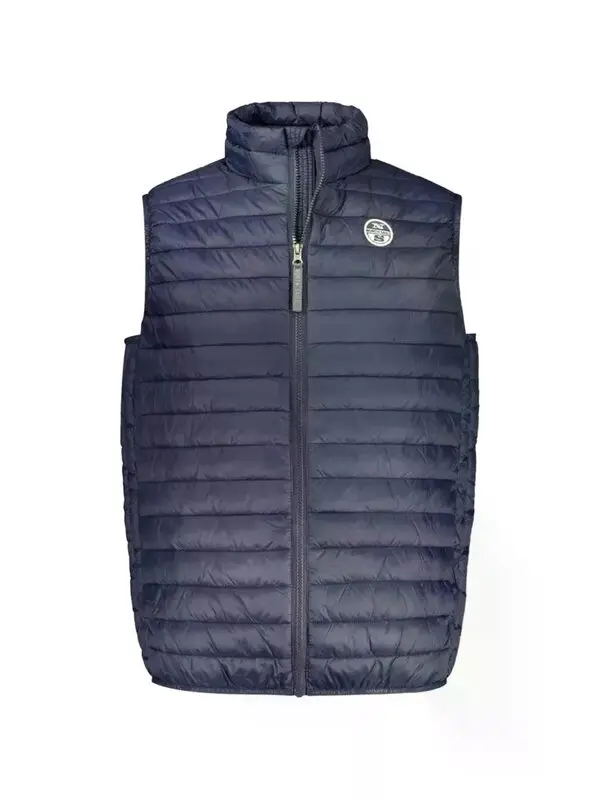 NORTH SAILS Logo-detail Quilted Gilet - Blue