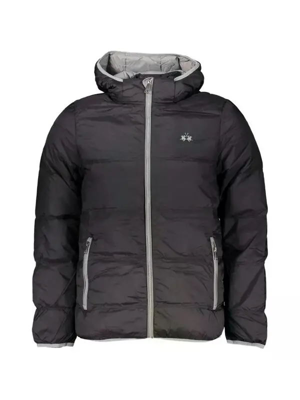 LA MARTINA Hooded Padded Jacket - Black