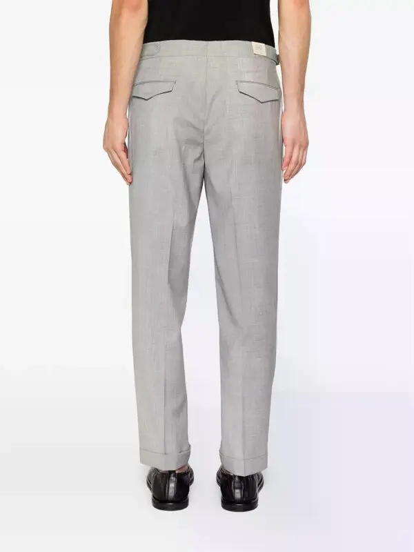BRIGLIA 1949 Pleated Side-adjuster Trousers - Grey