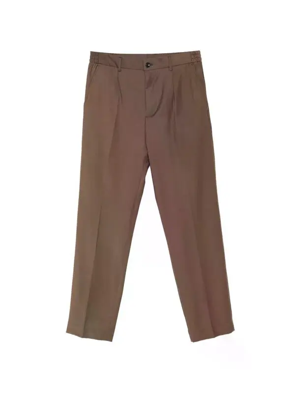 HOSIO Pleated Straight-leg Trousers