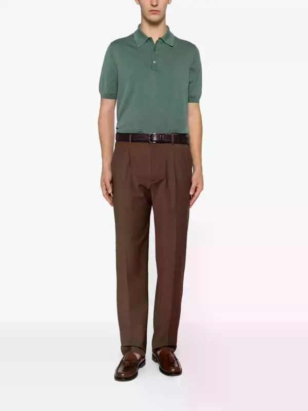 HOSIO Pleated Straight-leg Trousers