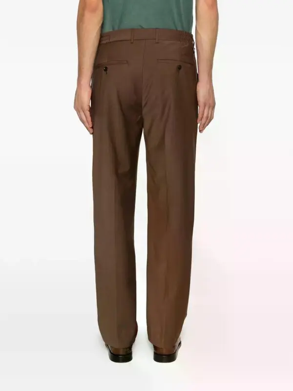HOSIO Pleated Straight-leg Trousers