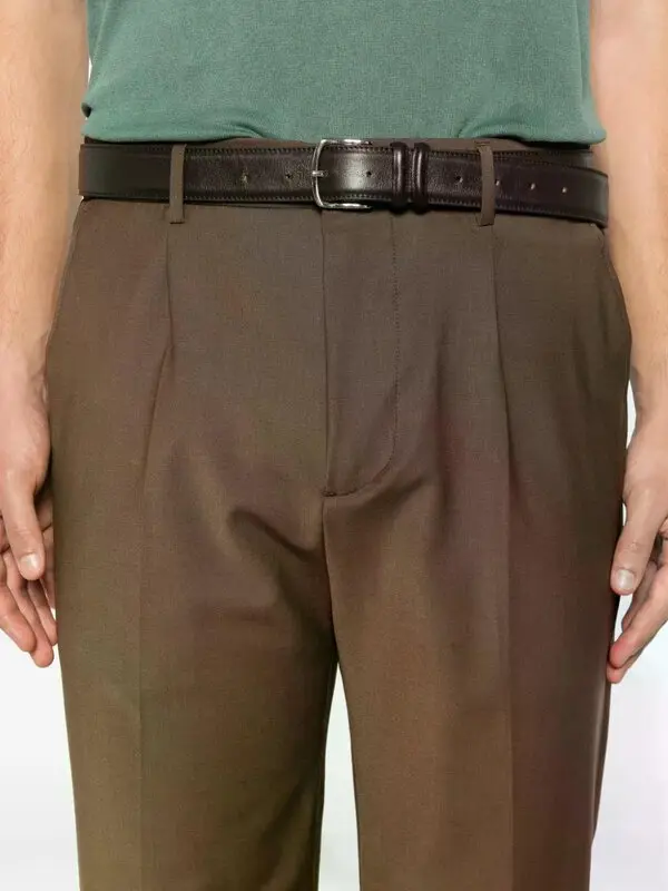 HOSIO Pleated Straight-leg Trousers