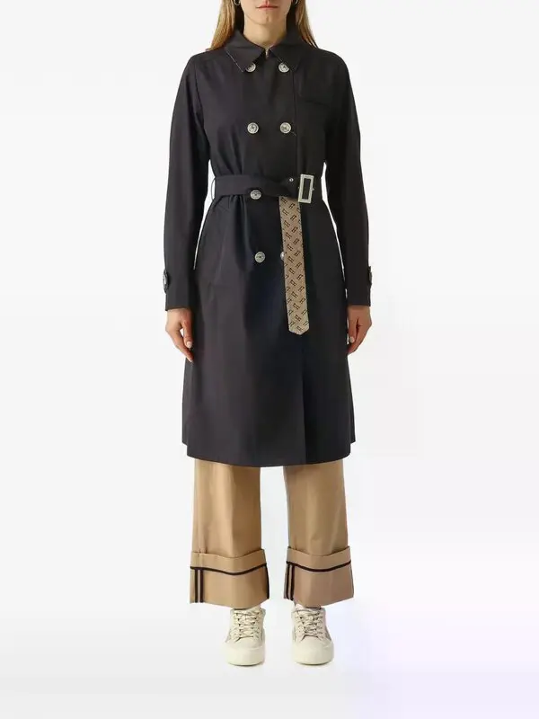 Herno Belted Trench Coat - Blue