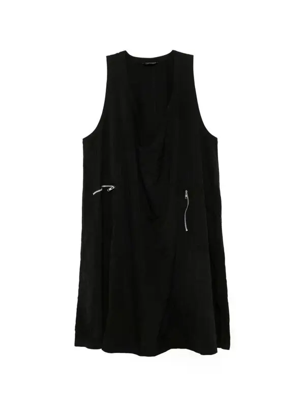Comme Des Garçons Zip-fastening Pockets Dress - Black