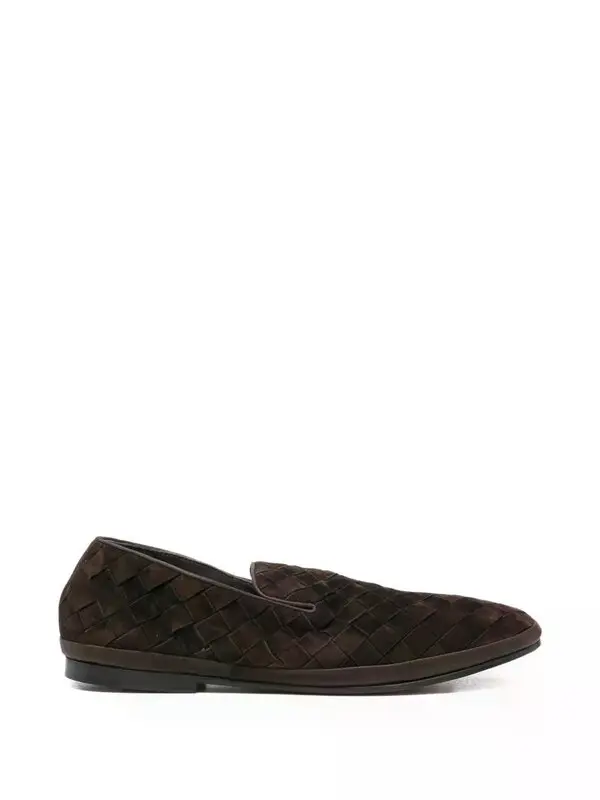 HENDERSON BARACCO Guineas Suede Loafers - Brown