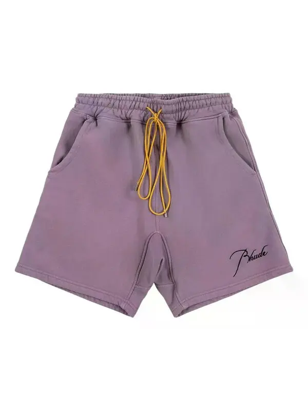 Rhude Drawstring Terry Shorts - Purple
