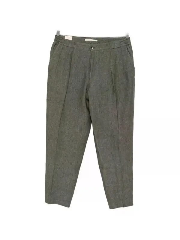 BRIGLIA 1949 Linen Trousers - Green