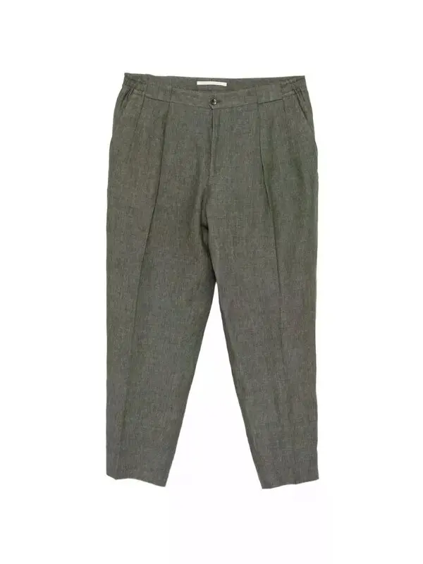 BRIGLIA 1949 Linen Trousers - Green