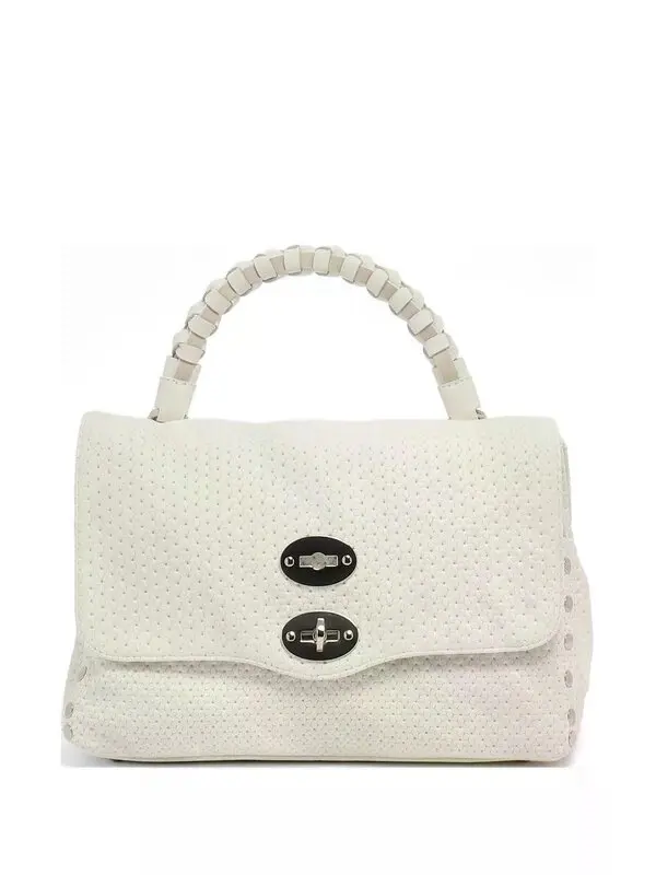 ZANELLATO Postina Studded Woven Tote Bag - Neutrals