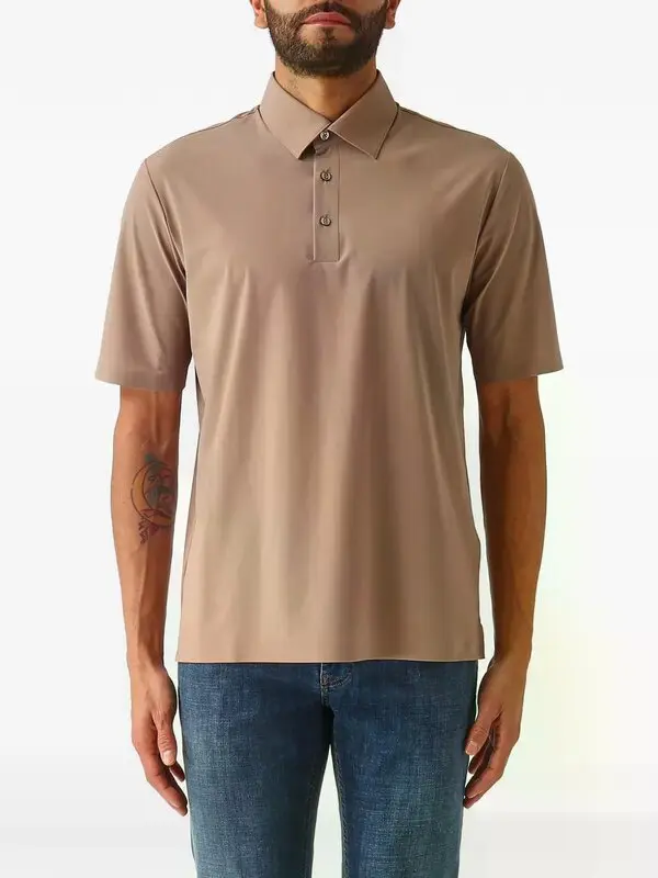 Herno Short-sleeve Polo Shirt - Neutrals