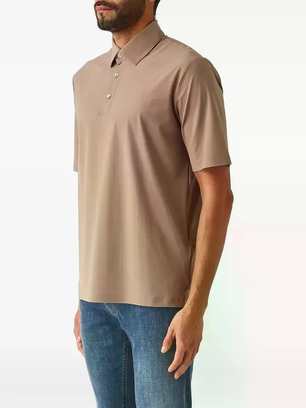 Herno Short-sleeve Polo Shirt - Neutrals