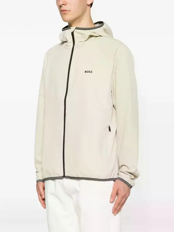 BOSS Logo-motif Hooded Jacket