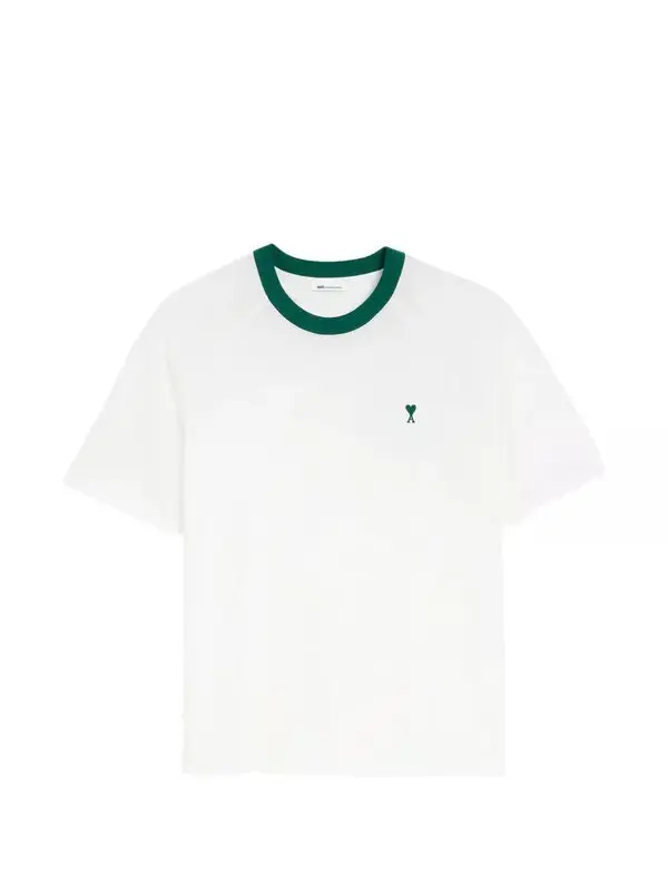 AMI Paris Cotton De Coeur T-shirt - White