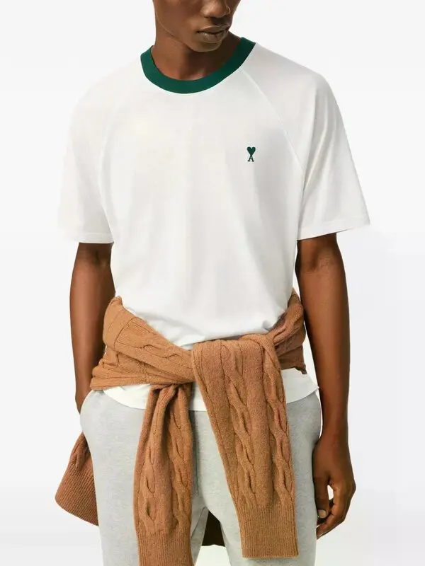 AMI Paris Cotton De Coeur T-shirt - White