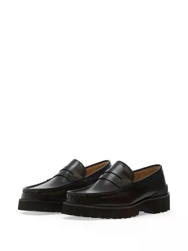 Clarks Yukoner Penny Loafers - Black