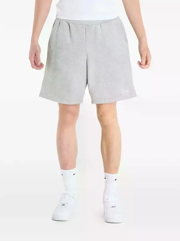 DIME Logo-embroidered Shorts - Grey