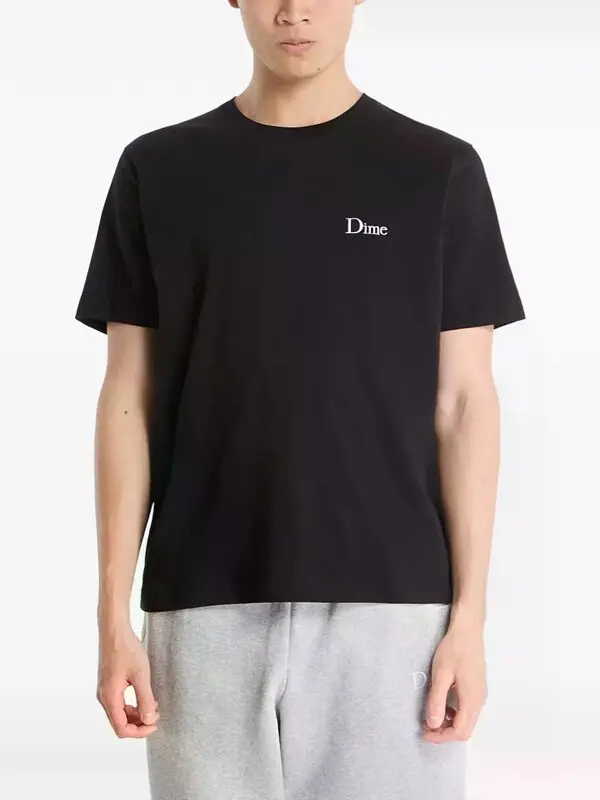 DIME Logo-print T-shirt - Black