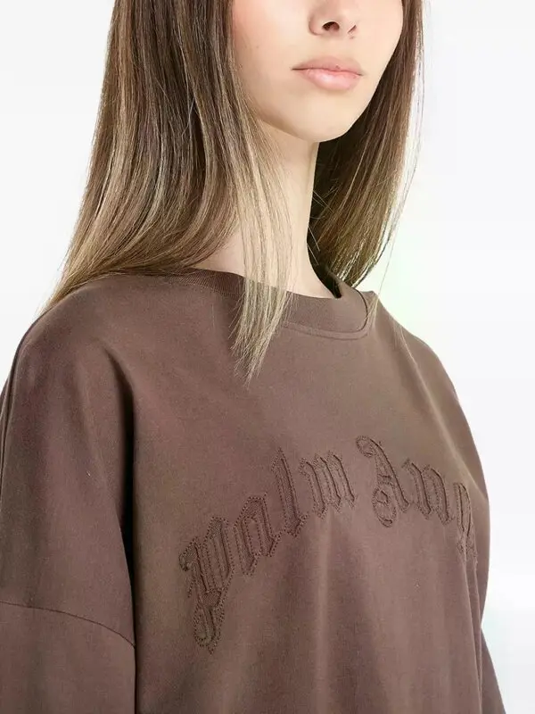Palm Angels Logo-embroidered Layered T-shirt