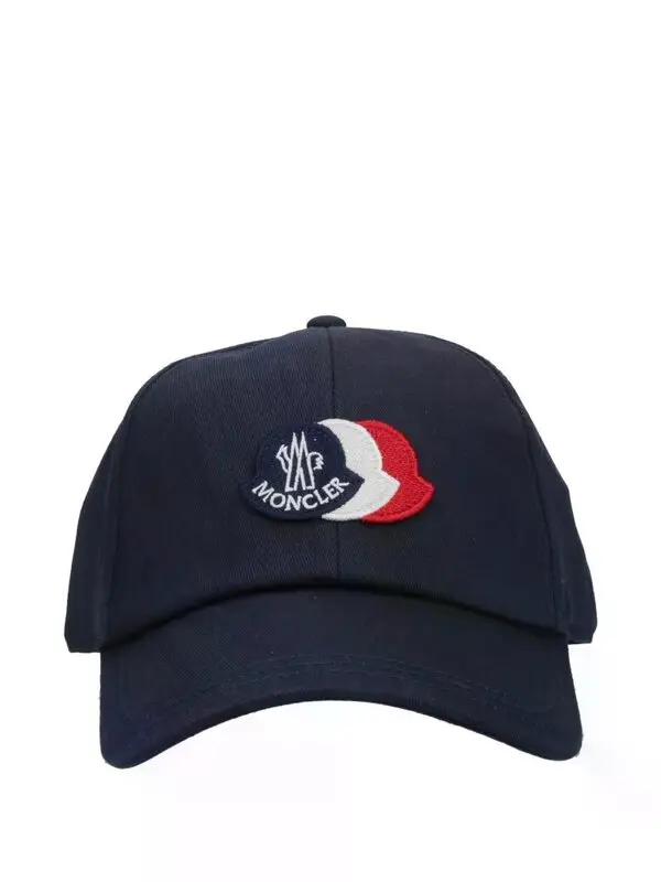 Moncler Logo-patch Cap - Blue