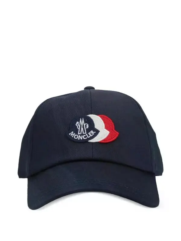 Moncler Logo-patch Cap - Blue