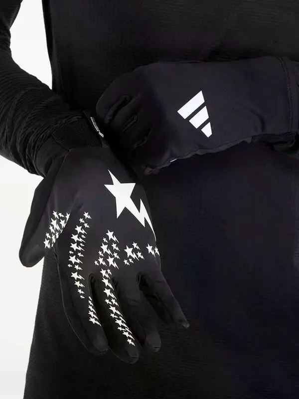 Adidas X Bape Camo Logo-print Gloves