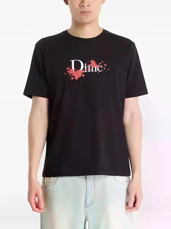 DIME Logo-print T-shirt - Black