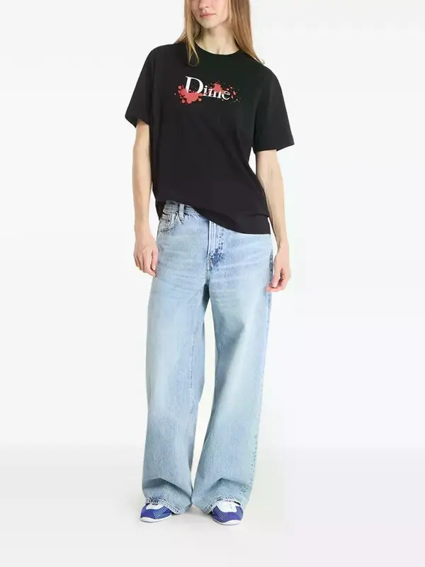 DIME Logo-print T-shirt - Black