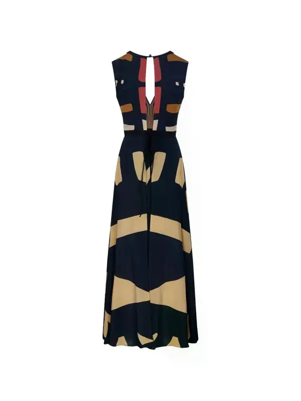 VOLANTIS Ginko Maxi Dress - Blue