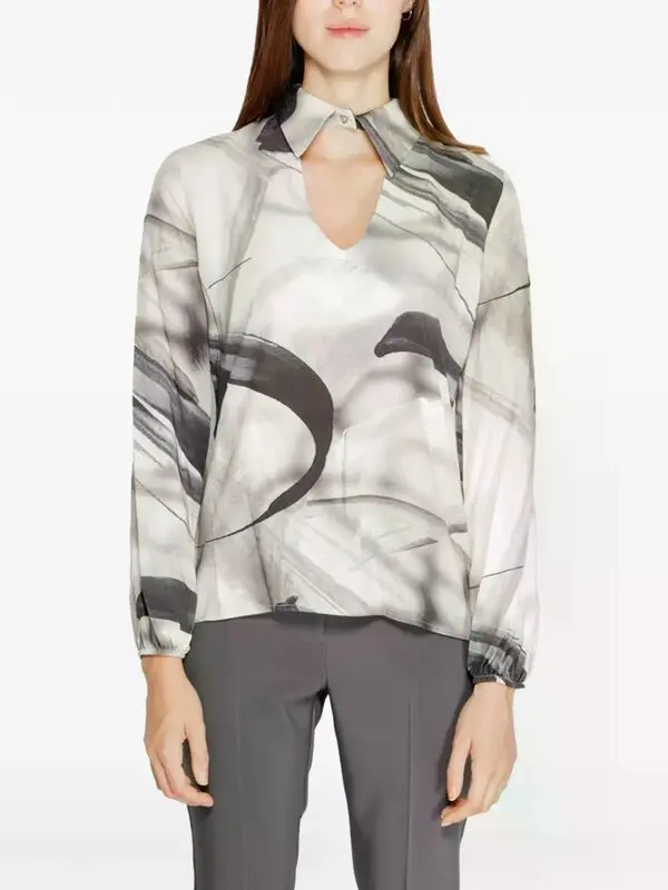 RINASCIMENTO Long-sleeve Blouse - Grey