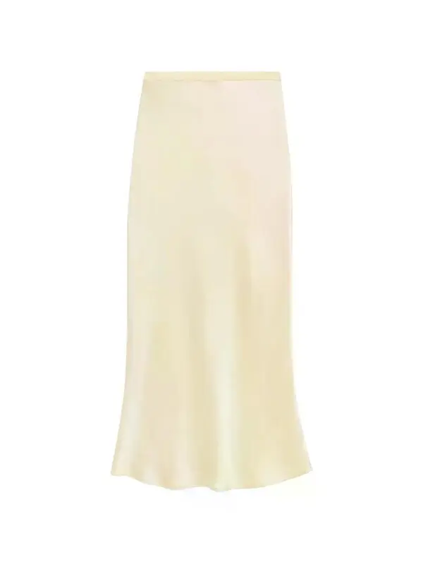 ANINE BING Bar Silk Midi Skirt - Yellow