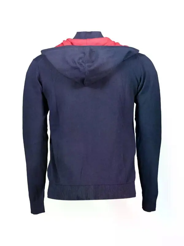 U.s. Polo Assn. Embroidered Logo Zip Hoodie - Blue