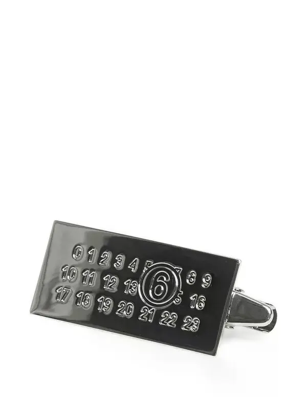 MAISON MARGIELA Numeric Hair Clip - Silver