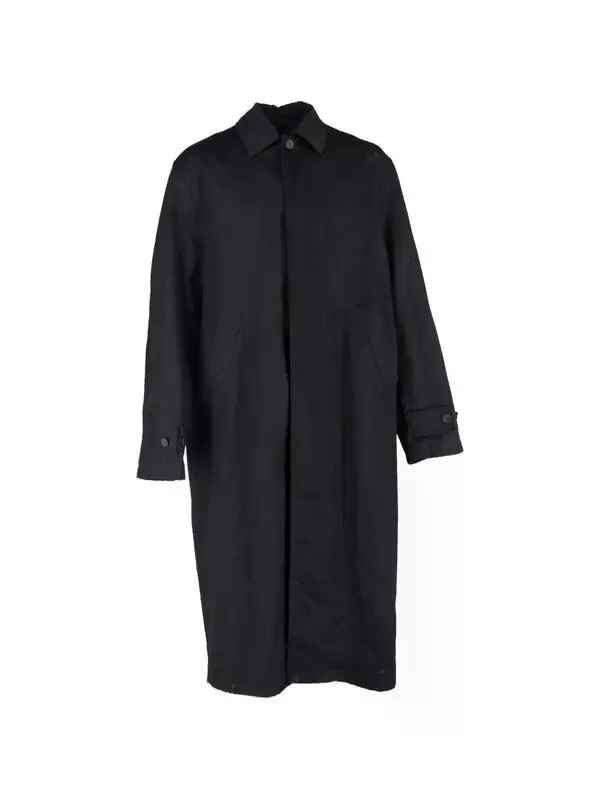 Balenciaga Single-breasted Coat - Black