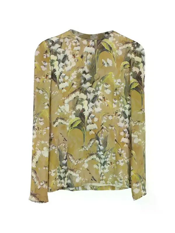 Dolce & Gabbana Floral-print Blouse - Green