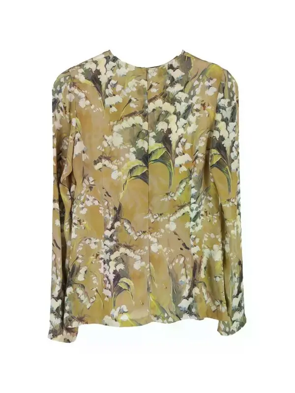 Dolce & Gabbana Floral-print Blouse - Green