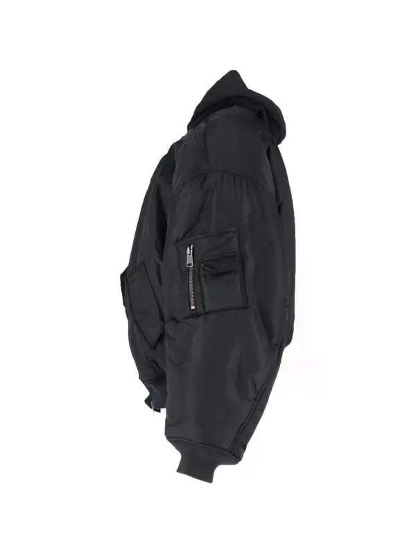 Balenciaga Layered Bomber Jacket - Black