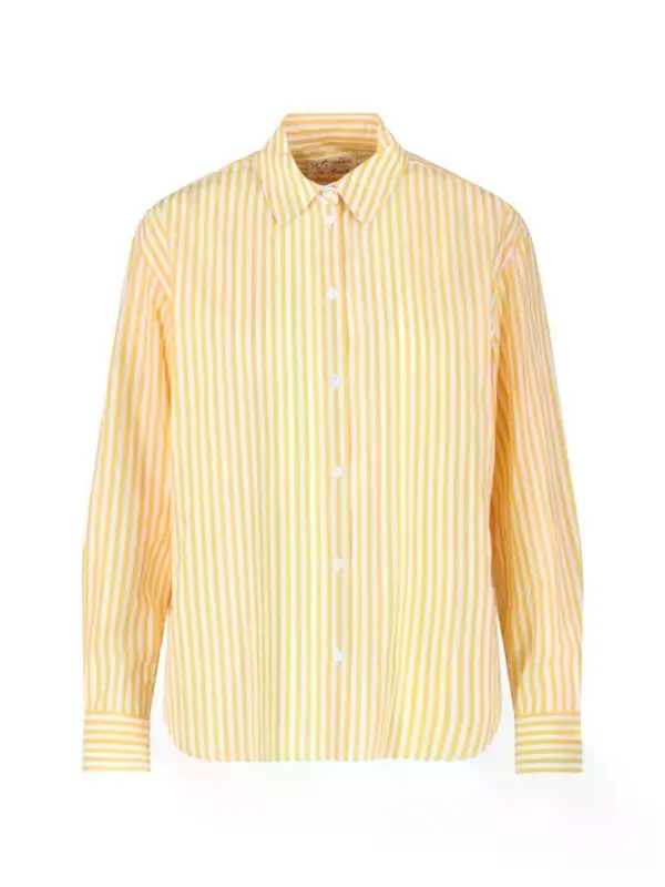 MC2 SAINT BARTH Brigitte Striped Shirt - Yellow