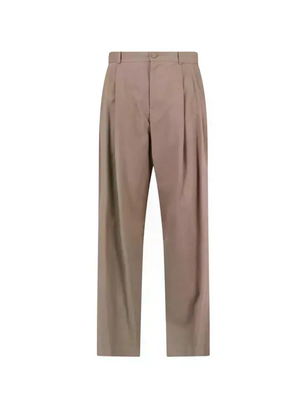 THE ROW Tibor Pleated Trousers - Neutrals
