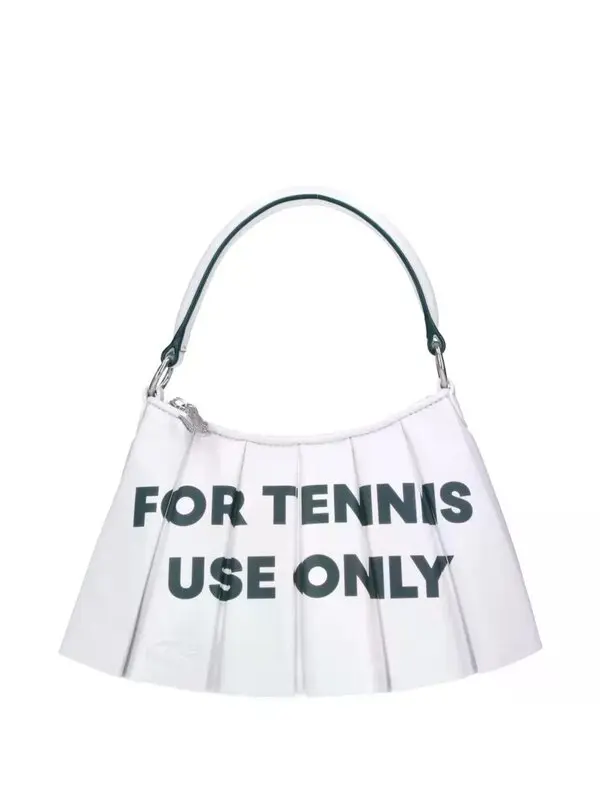 Lacoste Lenglen Pleated Shoulder Bag - White