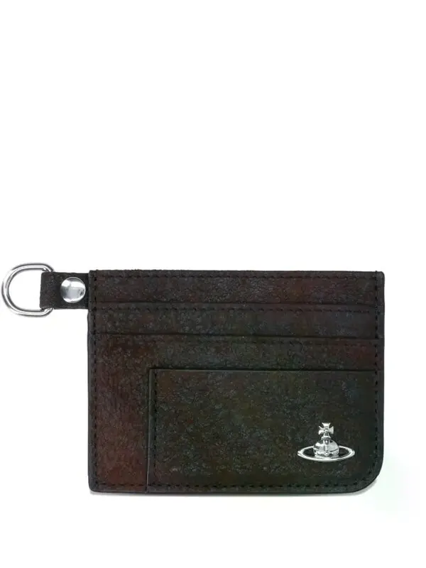 VIVIENNE WESTWOOD Orb Chain Cardholder - Brown