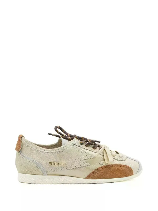 MOA CONCEPT Ikigai" Cracked Effect Suede Panel Sneakers