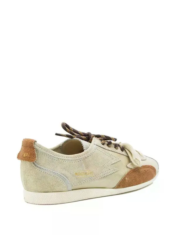 MOA CONCEPT Ikigai" Cracked Effect Suede Panel Sneakers